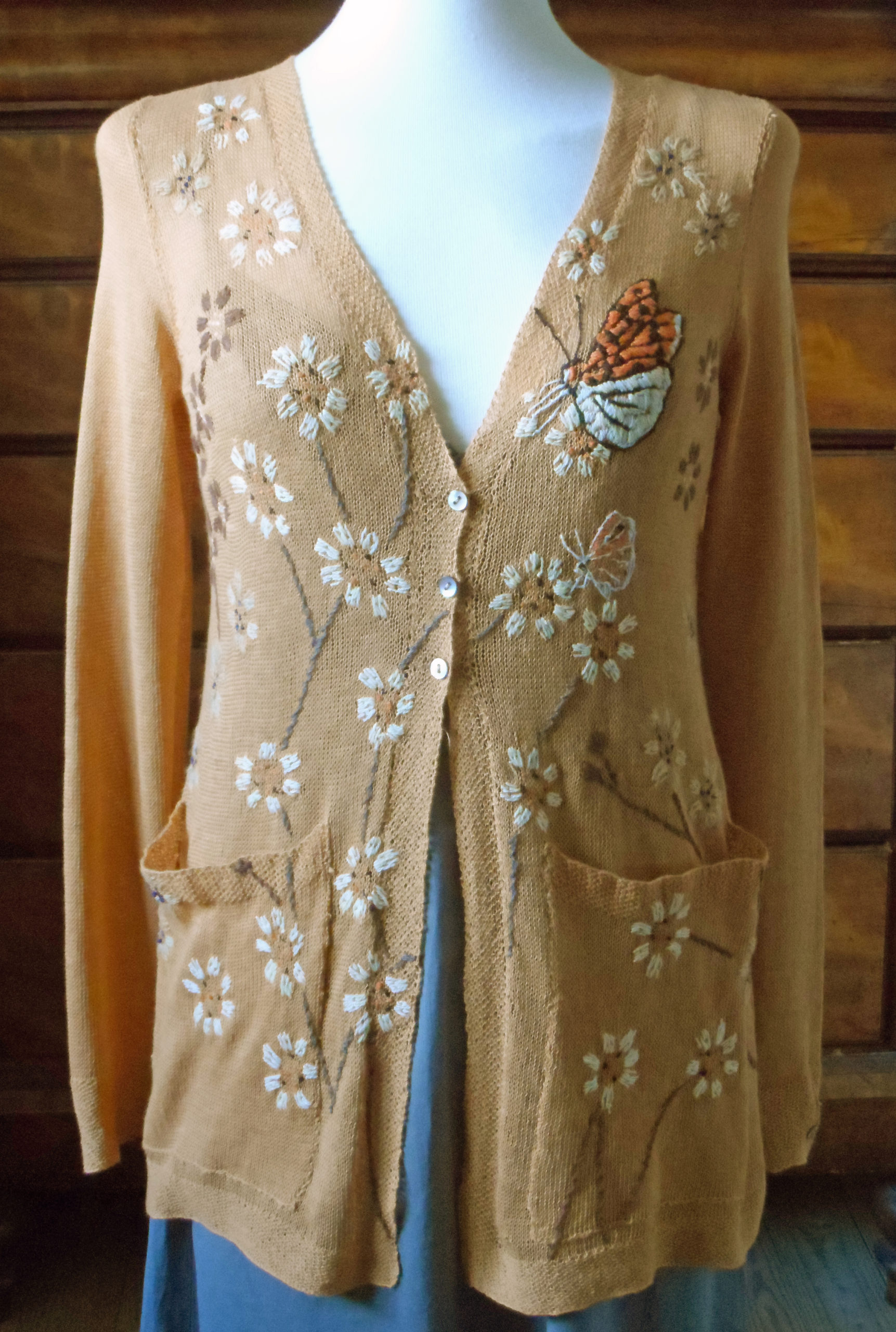 fritilliary long flared cardigan | Jane Wheeler